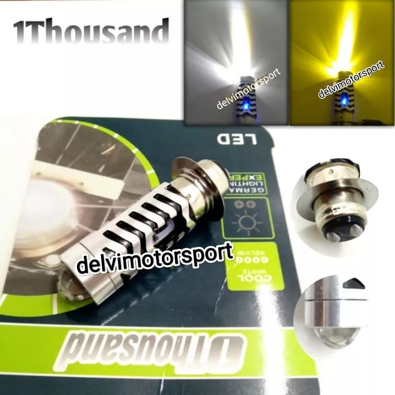 Jual LAMPU LED UTAMA SUPERSONIC D2 H6 1THOUSAND HIGH LOW KUNING PUTIH ...