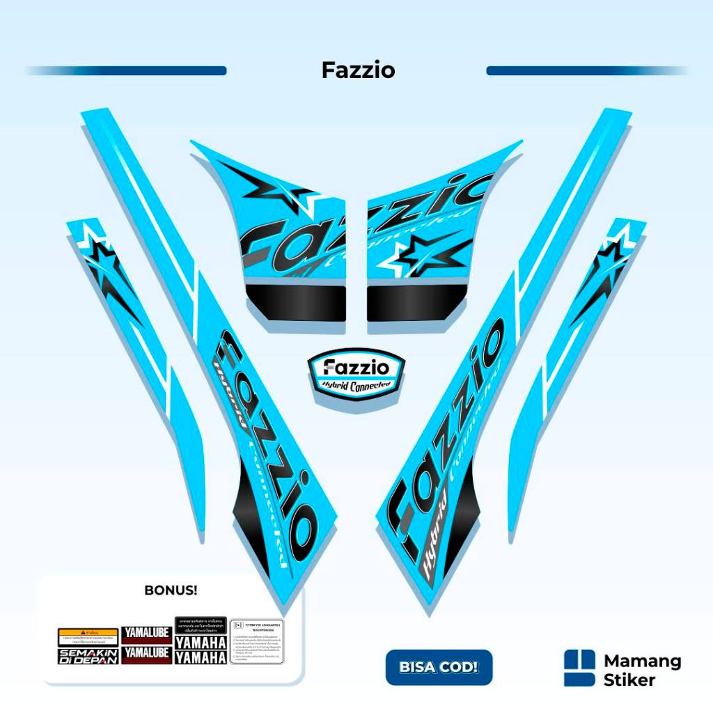 Jual Striping Fazzio Variasi (17) Original Custom Fazio Keren 2022 2023 ...