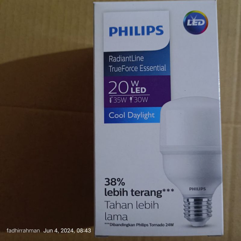 Jual Lampu Philips Radiantline Trueforce Essential 20W | Shopee Indonesia