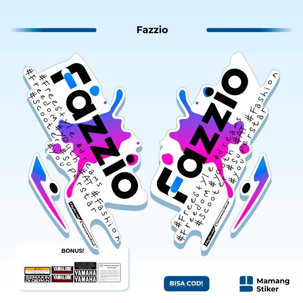 Jual Striping Fazzio Variasi (27) Original Custom Fazio Keren 2022 2023 ...