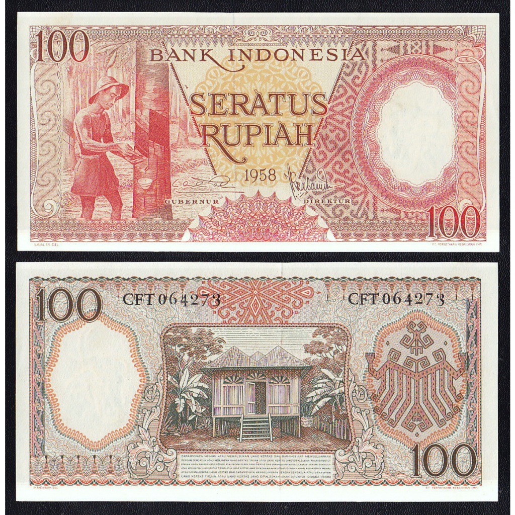 Jual Uang kuno 100 rupiah tahun 1958 #seri Pekerja-1 | Shopee Indonesia