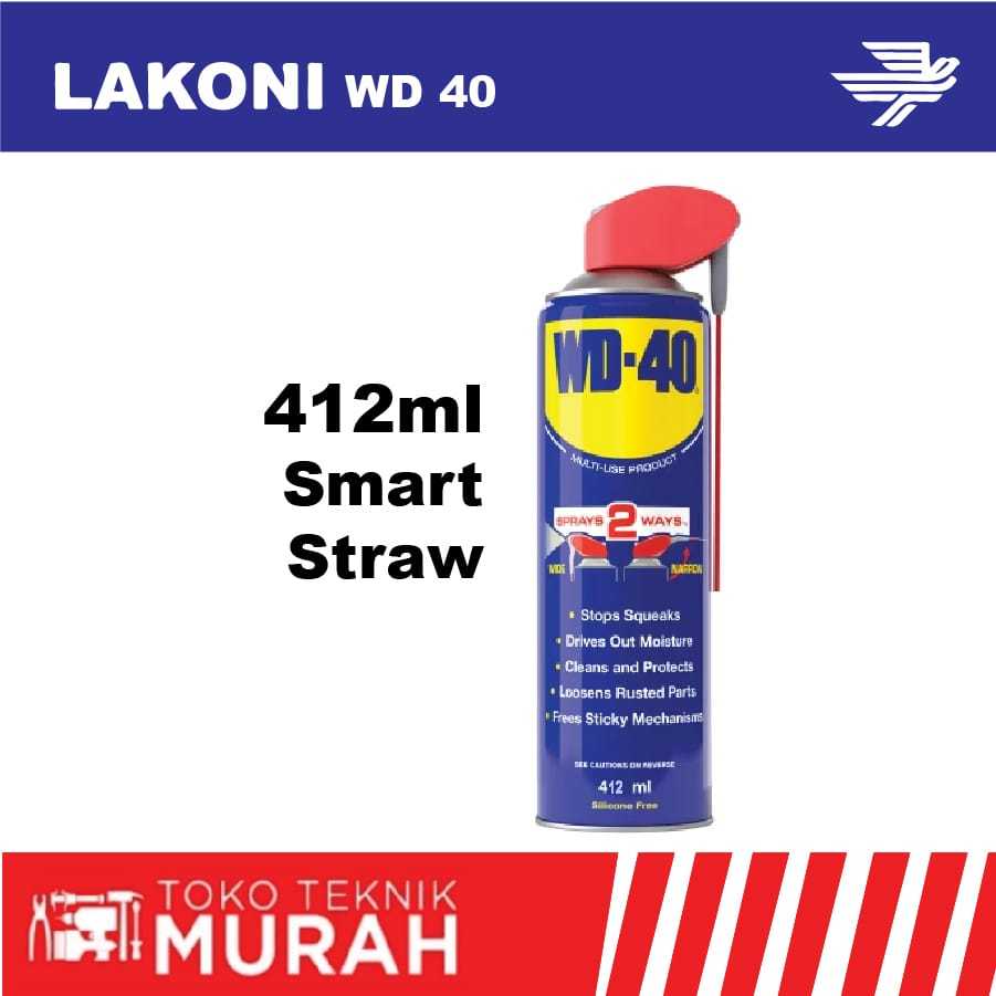 Jual WD40 Pelumas Anti Karat 412ml Lubricant WD 40 412 ml | Shopee Indonesia