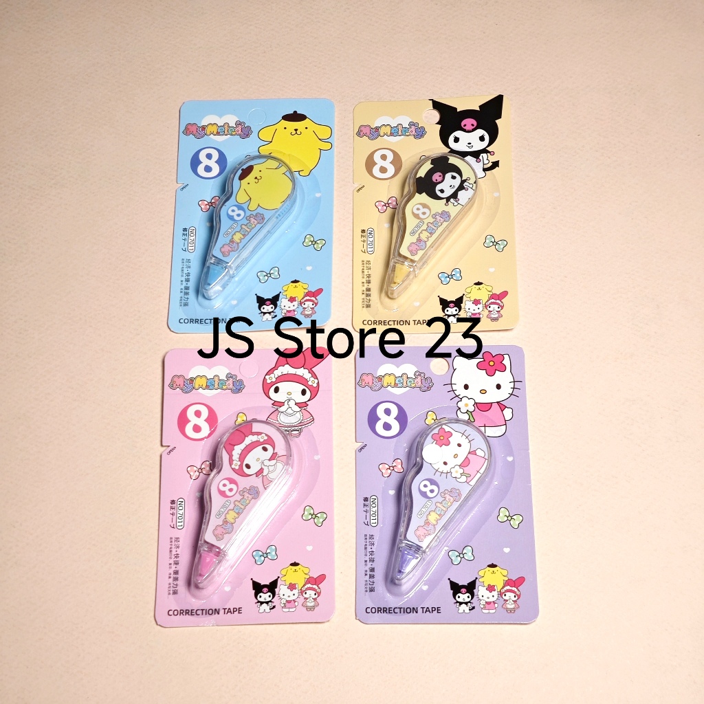 Jual Correction Tape Kertas Sanrio Kuromi My Melody CInnamon Roll ...