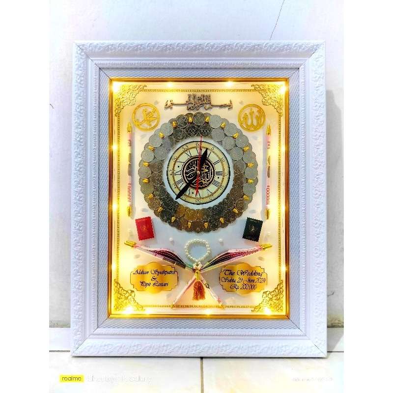 Jual BINGKAI MAHAR PERNIKAHAN MODEL KOIN 3D DOUBLE BINGKAI | Shopee ...