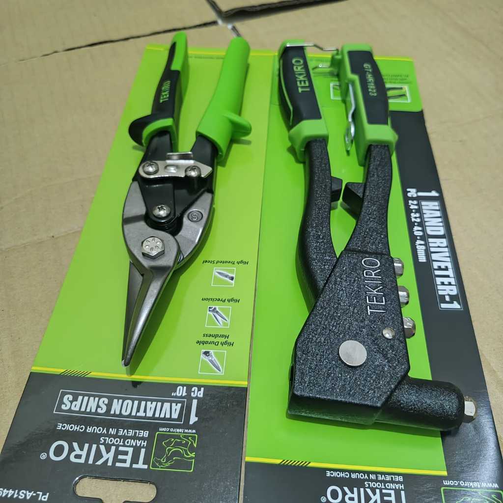 Jual Paket Set Tekiro (2Pcs) Tekiro Tang Rivet Tembakan Paku Ripet ...