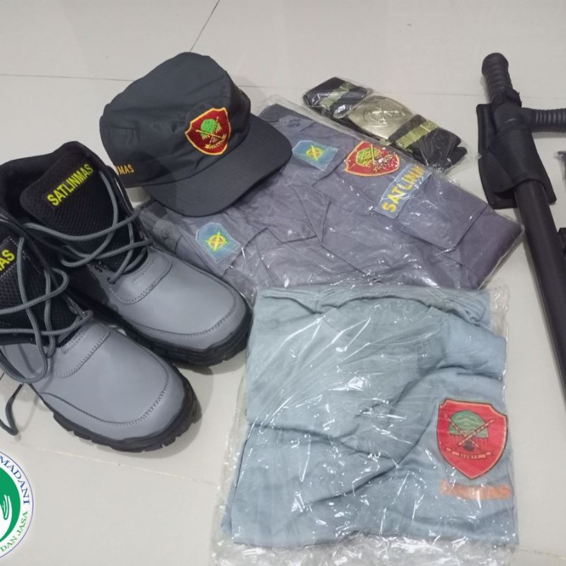 Jual PAKET SERAGAM LINMAS ABU ABU/SERAGAM LINMAS TERBARU/BAJU LINMAS ...