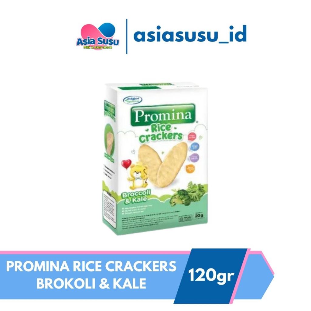 Jual PROMINA RICE CRACKERS BROKOLI & KALE / MIX BERRIES (SNACK BAYI ...