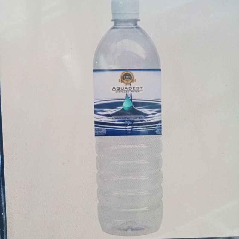Jual aquadest 1L / aquadest pure campuran parfum water / distiled water ...
