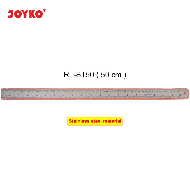 Jual PENGGARIS BESI 50CM / RULER (STAINLESS STEEL) 50 CM JOYKO | Shopee ...