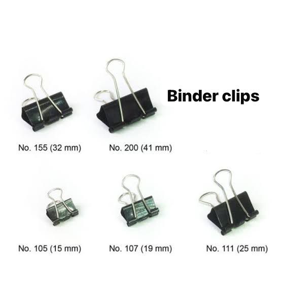 Jual Binder clips 105/ clips 107/ clips 111/ clips 155/ clips 200/ (1 ...