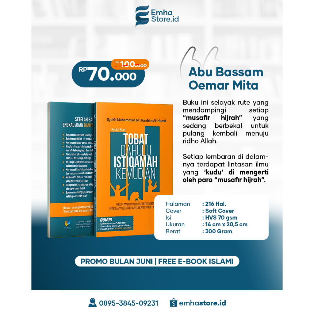 Jual Buku Tobat Dahulu Istiqomah Kemudian Karya Syekh Muhammad bin ...