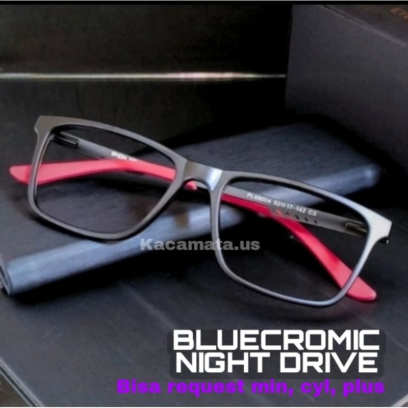 Jual KACA MATA BLUECROMIC PRIA BLUECROMIC ANTI RADIASI ONE DRIVE DOMAS BLUERAY PHOTOCROMIC ANTI ...
