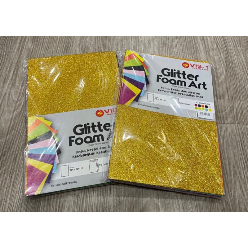 Jual (Per lembar)Busa Eva / Eva Foam / busa ati Warna Glitter 20 x 30cm ...