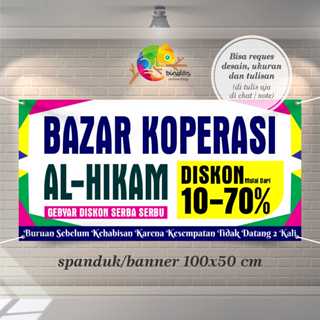 Jual Spanduk Banner Bazar Koperasi Free Custom Desain | Shopee Indonesia