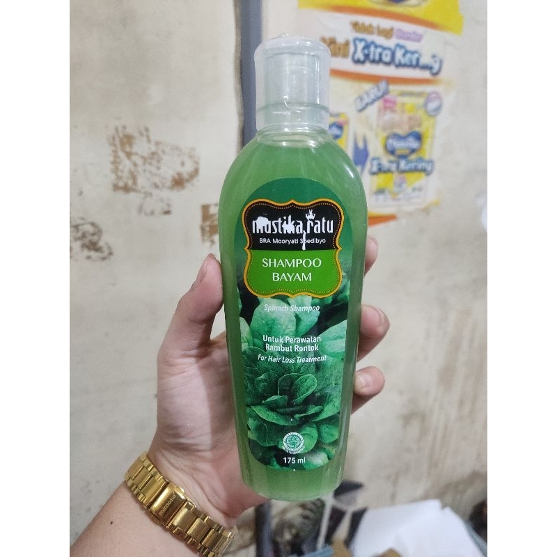 Jual mustika ratu shampoo bayam 175ml KEMASAN BARU | Shopee Indonesia