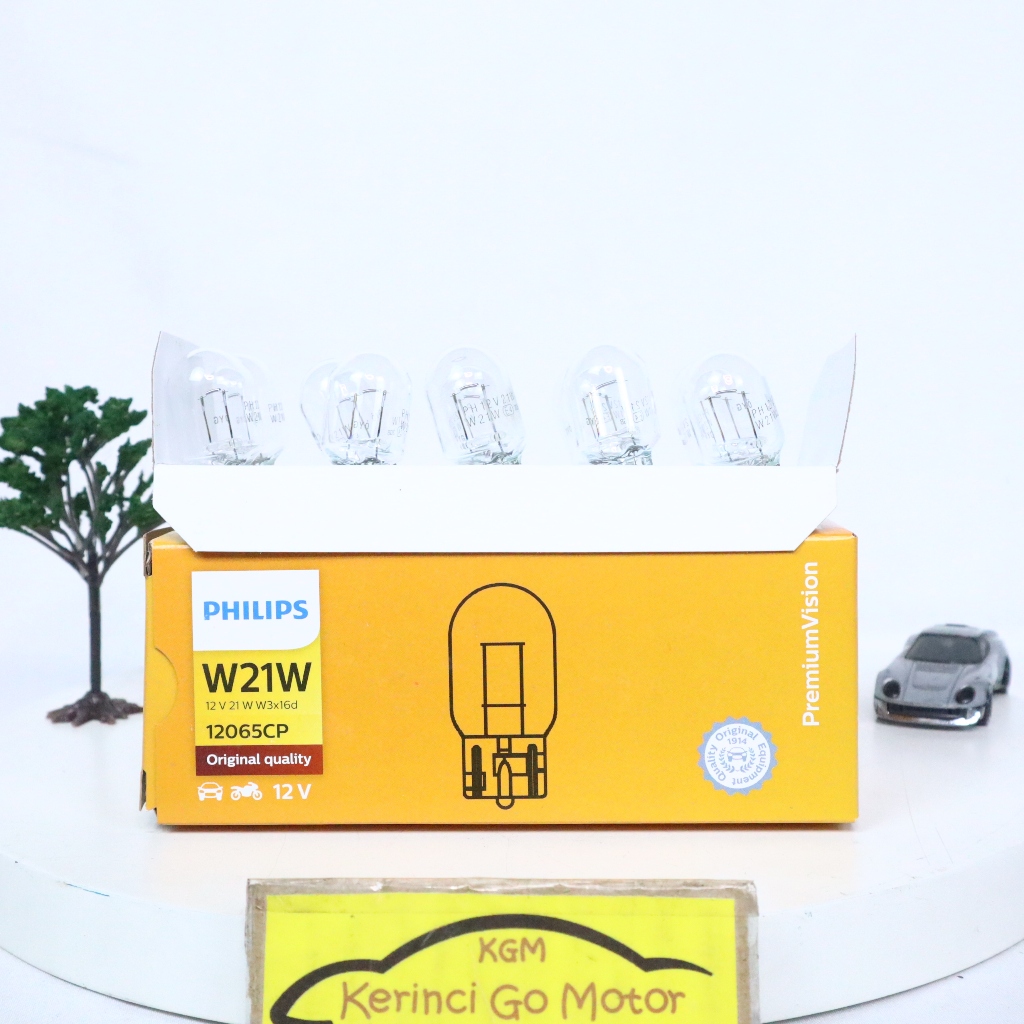 Jual Philips W21W 12 Volt 21 Watt 12065CP Bohlam T20 Tancap Kaki 1 ...