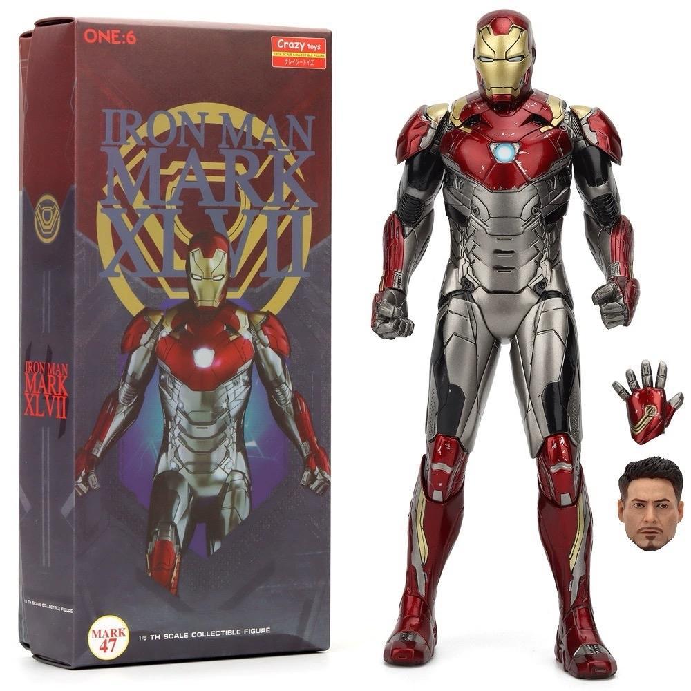 Jual Action Figure Marvel Iron Man MK 47 By Crazy Toys | Shopee Indonesia