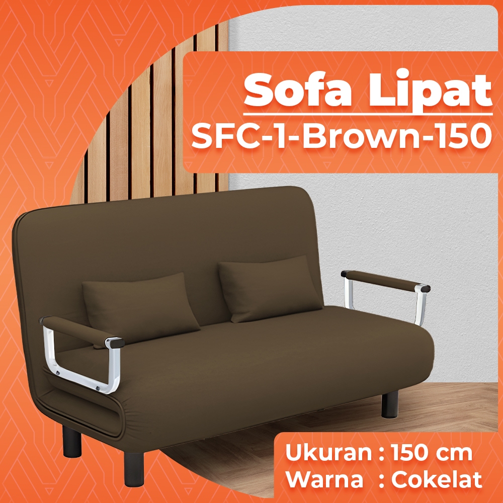 Jual Sofa Lipat Minimalis Sofa Bed Sofa Ruang Tamu Ukuran 150 CM ...