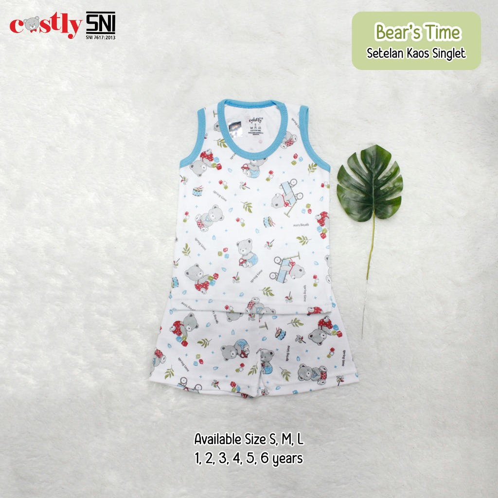 Jual Setelan Singlet Anak Cotton Mix (1 Pasang) (1-6 Tahun) | Shopee ...