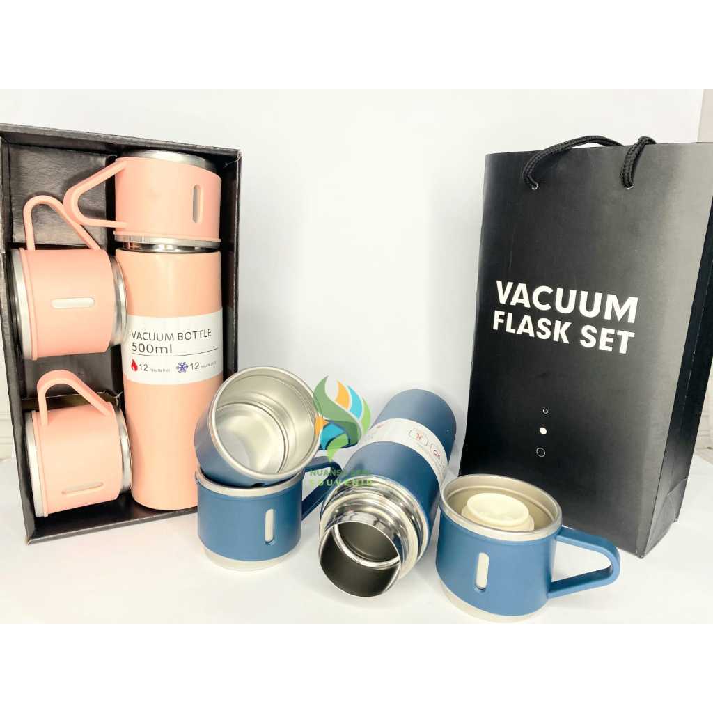 Jual Termos Vacuum Flask Set Cangkir SUS304 Tumbler Minum Stainless ...