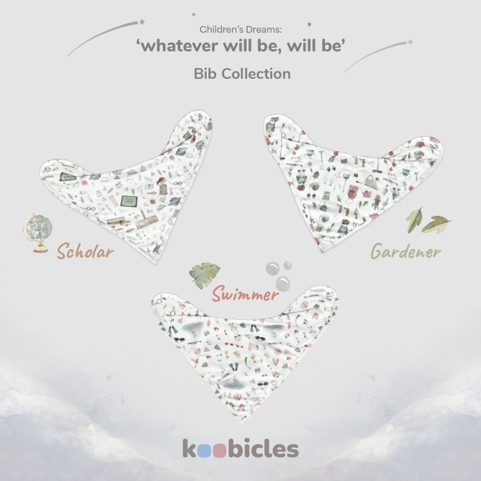 Jual KODE B16W Koobicles 3 Bibs TENCEL Whatever Will Be Gardener ...