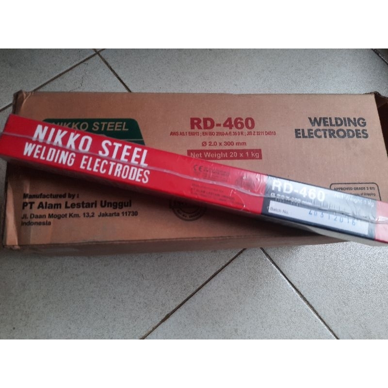 Jual KAWAT LAS NIKKO STEEL RD 460 2.0mm, 2.6mm - KEMASAN 1KG | Shopee Indonesia