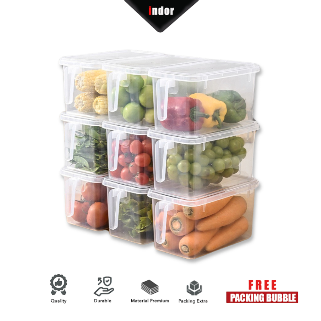 Jual Kotak Kontainer Makanan/Sayuran Kulkas - Kitchen Storage Food ...