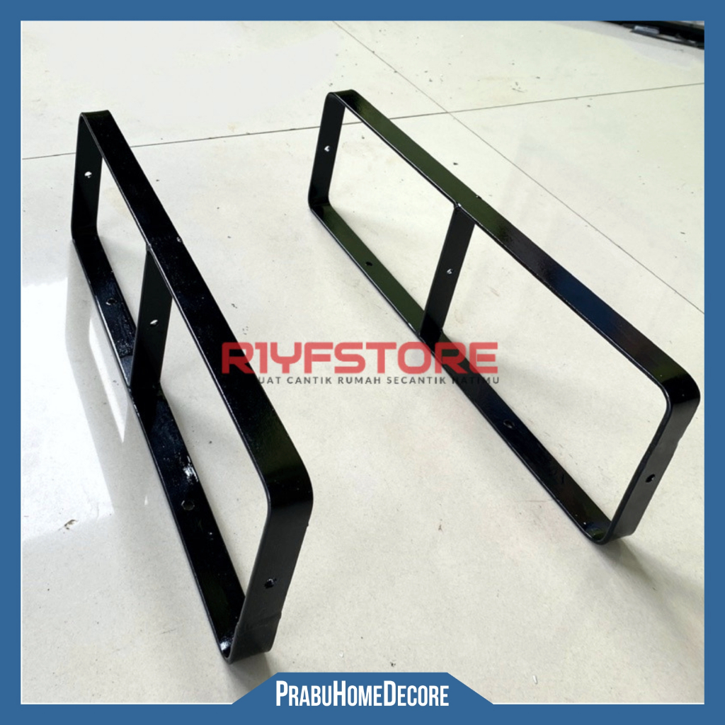 Jual Bracket besi siku penyangga rak dinding 3 ambalan lebar 10cm ...