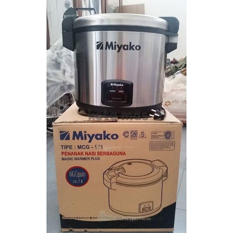 Jual Magic Com Jar Rice Cooker 6 Liter Jumbo Besar Miyako MCG171 ...