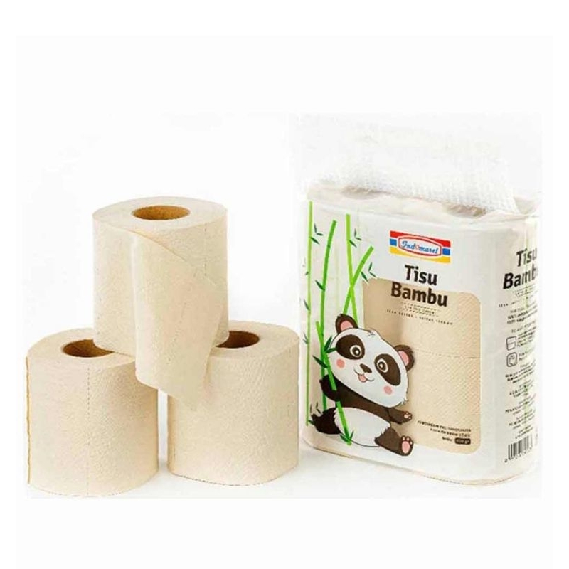 Jual Indomaret Bamboo Toilet Tissue 3Ply 4'S Tisu Toilet Bambu Alami ...