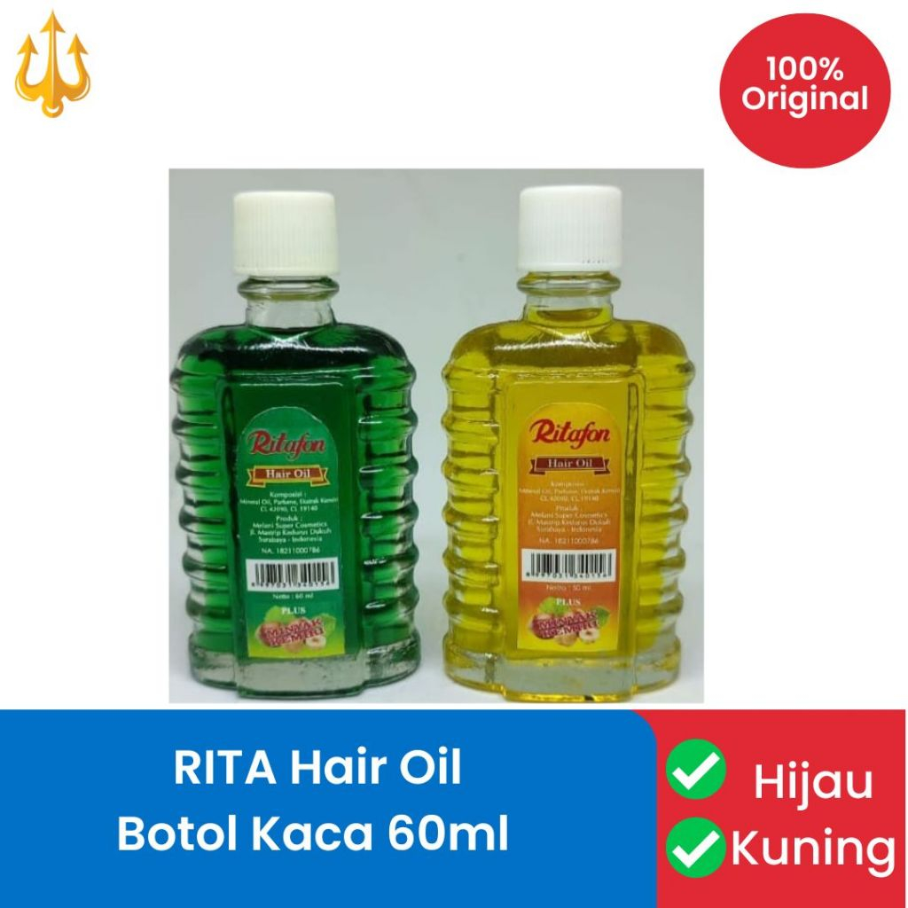 Jual RITA FON HAIR OIL / MINYAK RAMBUT PLUS KEMIRI 60 ML | Shopee Indonesia