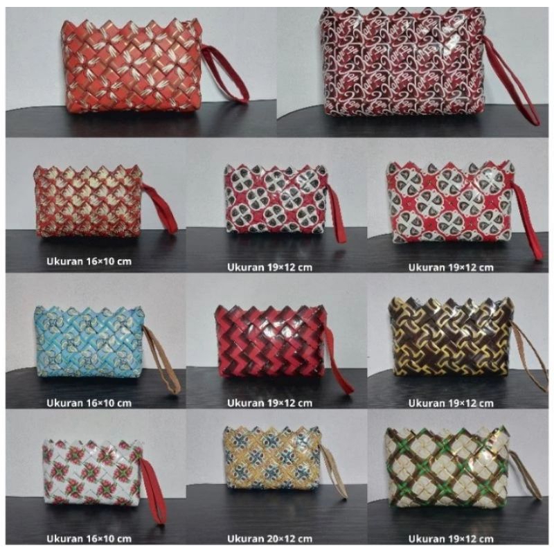 Jual KERAJINAN DOMPET MODEL ANyAMAN RAPAT DARI BUNGKUSAN KOPI(RANDOM ...