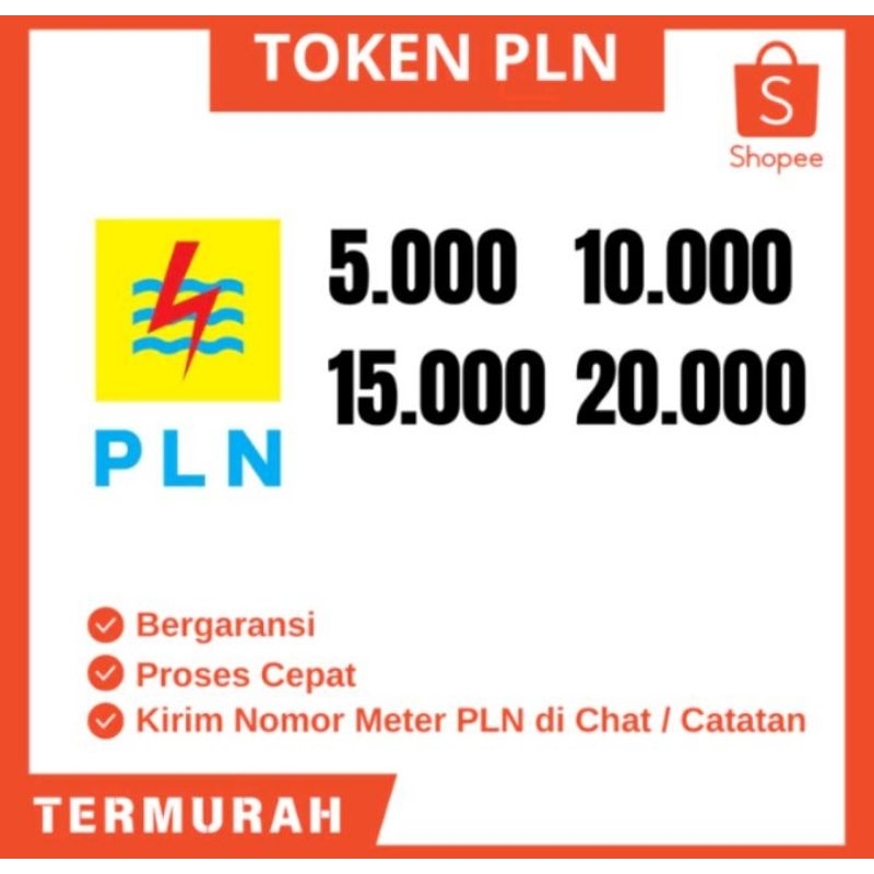 Jual TOKEN LISTRIK MURAH 5K 10K 15K 20K SUPER HEMAT LANGSUNG KIRIM | Shopee Indonesia