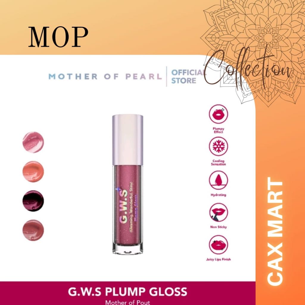 Jual MOP - Mother Of Pearl G.W.S Plump Lip Gloss | Shopee Indonesia