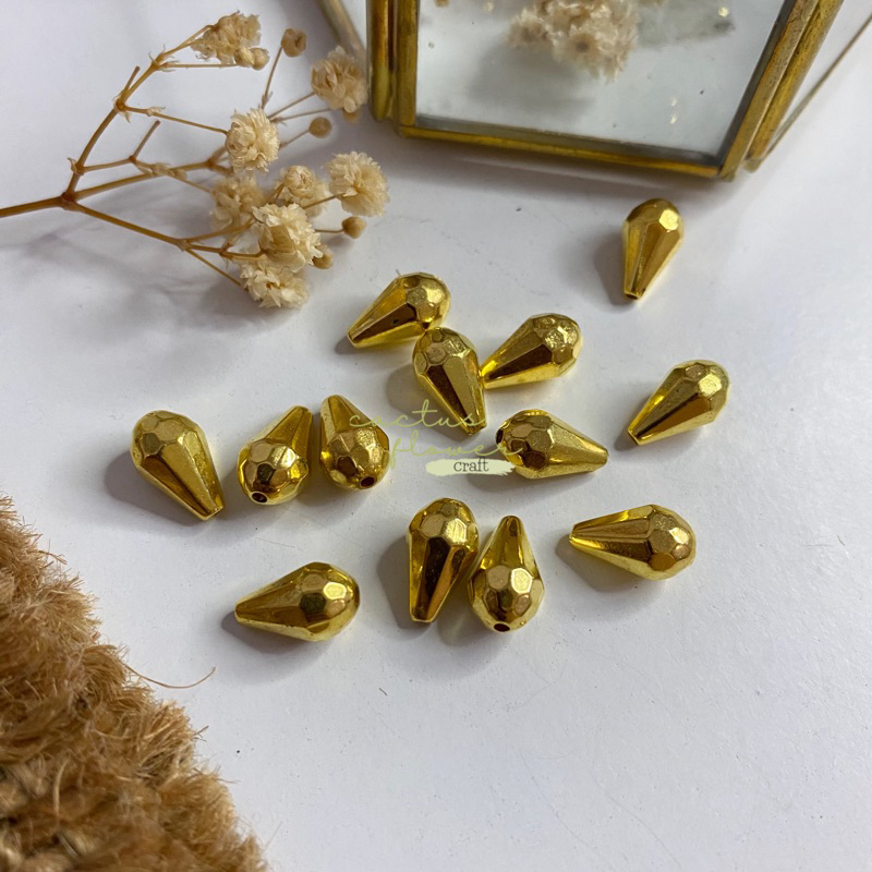 Jual Manik Tetes Gold Segi Diamond | Shopee Indonesia