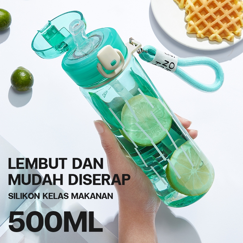 Jual CMSH Botol Minum Anak Sd 500ml Bpa Free Tritan Anti Pecah Dan Tumpah Untuk Sekolah Ada ...