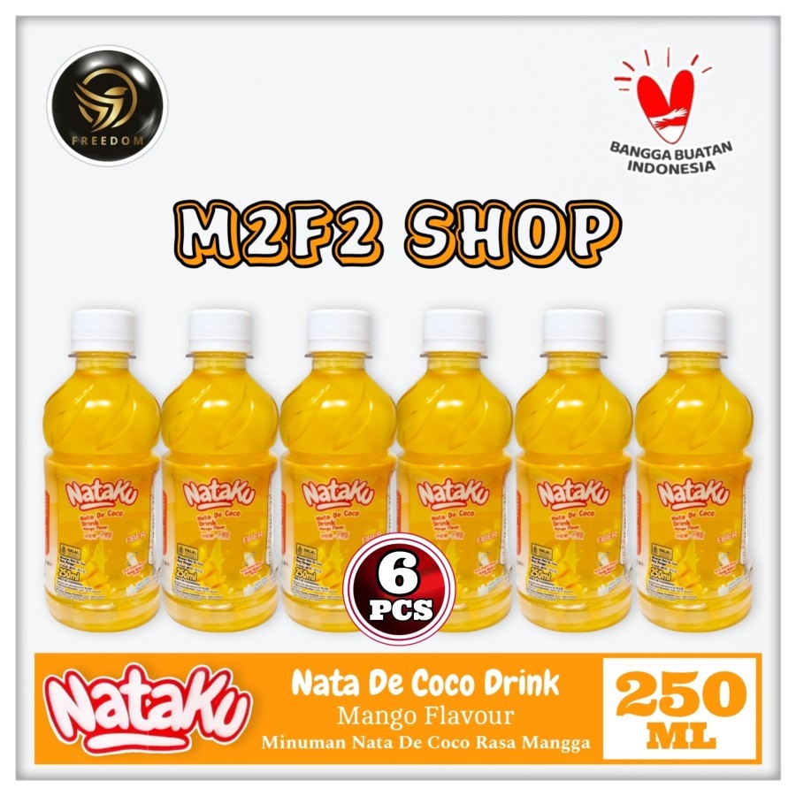 Jual Nataku Nata De Coco Drink Mango Flavor | Rasa Mangga Botol Pet ...