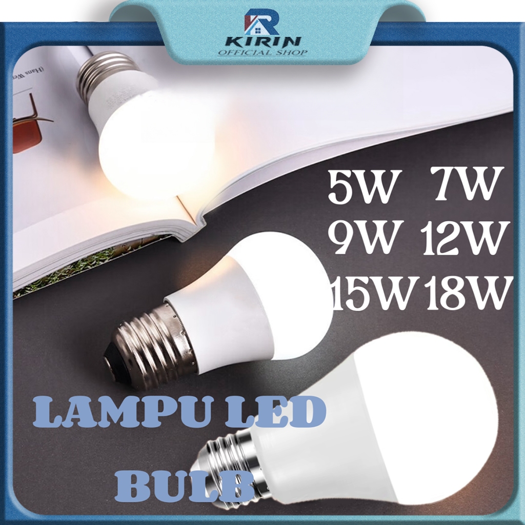 Jual Lampu LED 5W 7W 9W 12W 15W 18W Hakamitsu /Bohlam Lampu Terang | Shopee Indonesia