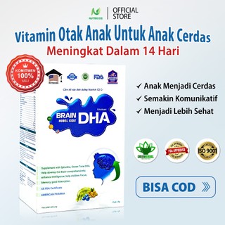 Jual ( OFFICIAL) VITAMIN NUTRISI OTAK ANAK CERDAS DHA BRAIN KID -DHA ...