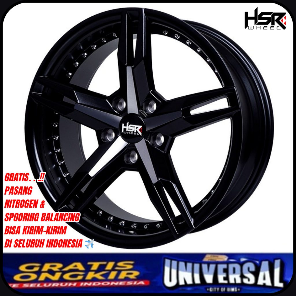 Jual VELG MOBIL RING 17 HSR WHEEL TIPE KEUNIKAI 5064 HSR R17X75 H5X114 ...