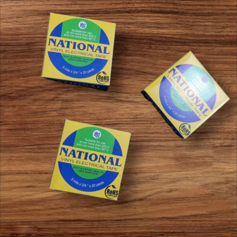 Jual NATIONAL-isolasi listrik national paket 120pcs 20 yard isolasi ...