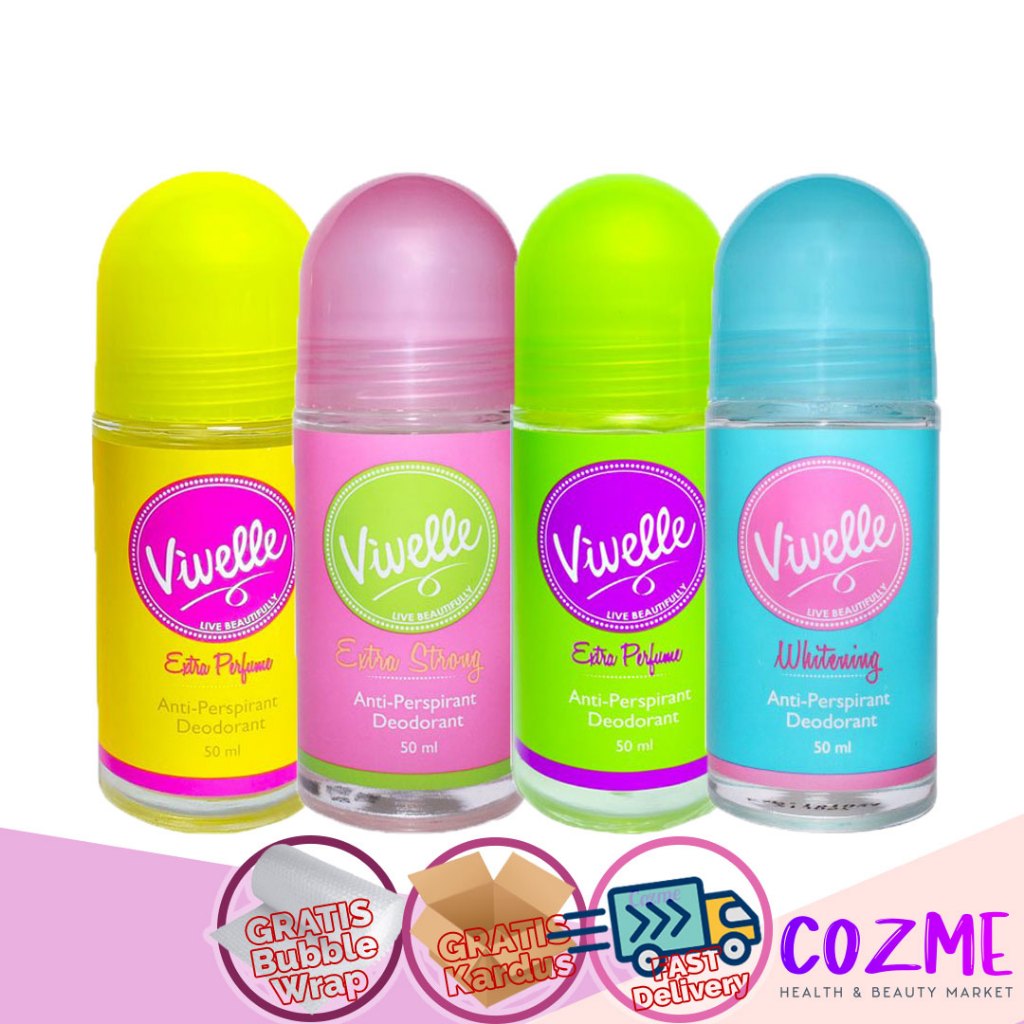 Jual VIVELLE Anti Perspirant Deodorant Roll On 50mL | Shopee Indonesia