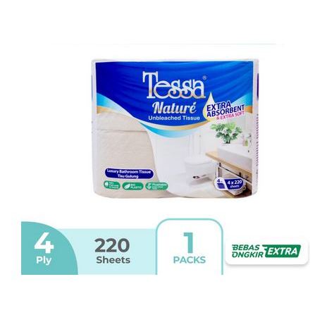 Jual Topads Banner Tissue Tessa - Nature Toilet 220 Sheets 4 Roll/Pack ...