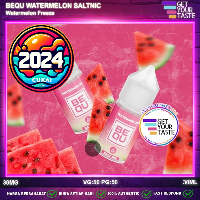 Jual Liquid Bequ Watermelon Salt Nic 30ML Beku Saltnic by Poda | Shopee ...