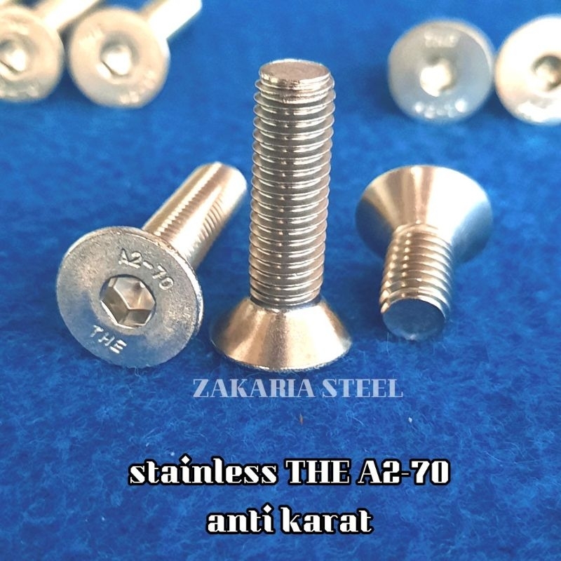 Jual BAUT VERSENG L STAINLESS M8 BAUT 12 | Shopee Indonesia