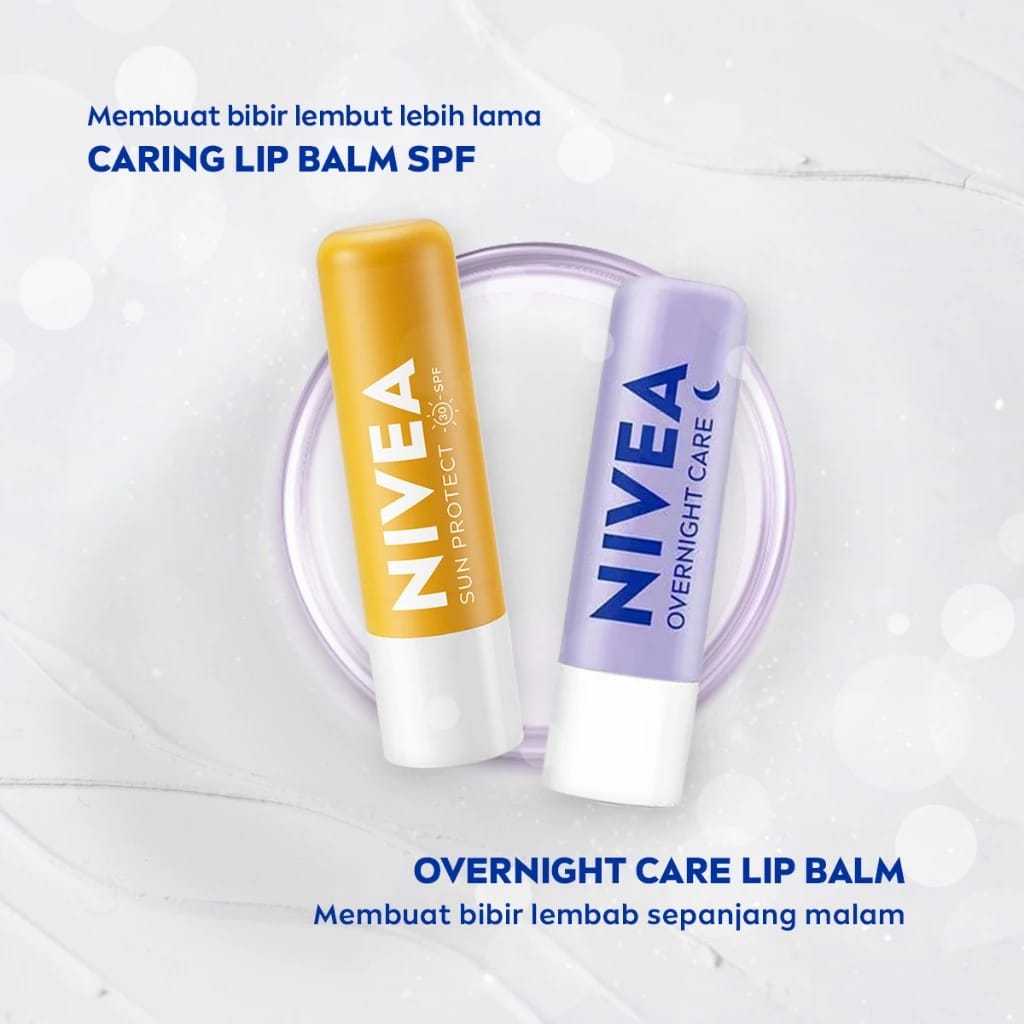 Jual Nivea Lip Balm Sun Protect Overnight Care - Lip Balm | Shopee ...