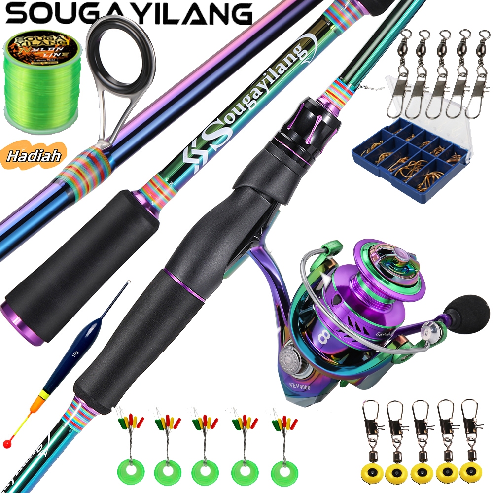 Jual Sougayilang Joran Set 180cm 210cm 6-12LB Joran Pancing 5.2:1 Reel ...