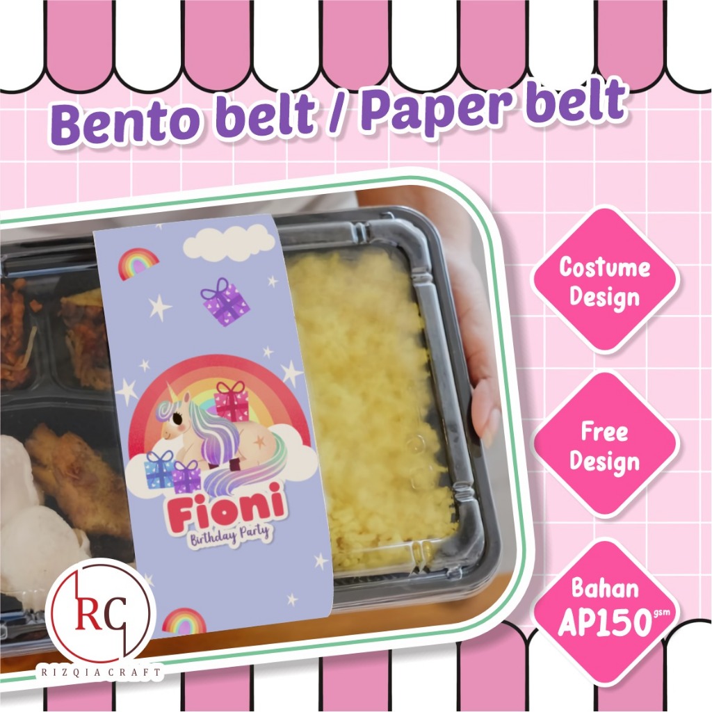 Jual PAPER BELT/ BENTO BELT CUSTOM/ SOUVENIR LUCU/ SOUVENIR CUSTOM/ PAPER BELT ULANG TAHUN ...