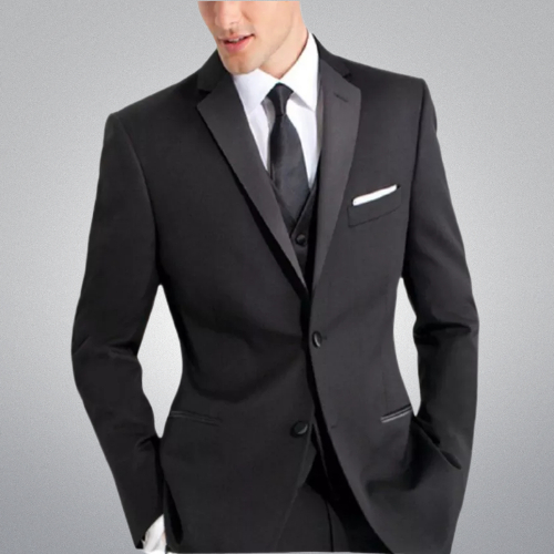 Jual Jas Pria hitam buat wisuda pengantin nikah kondangan blazer slimfit model korea bahan semi ...