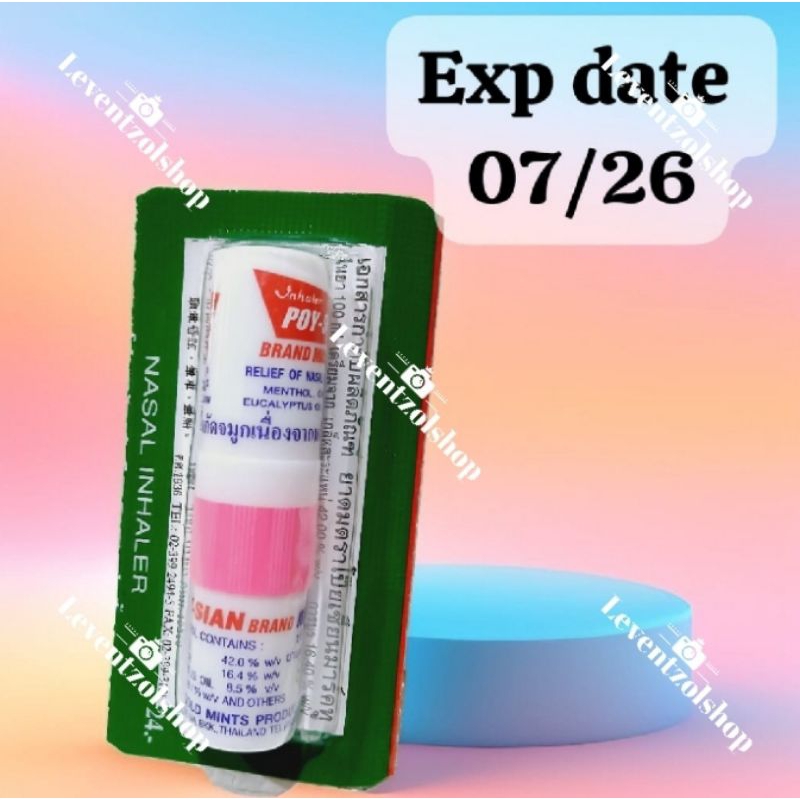 Jual READY STOCK Inhaler Poy Sian Mark II /Inhaler Bangkok /Minyak ...